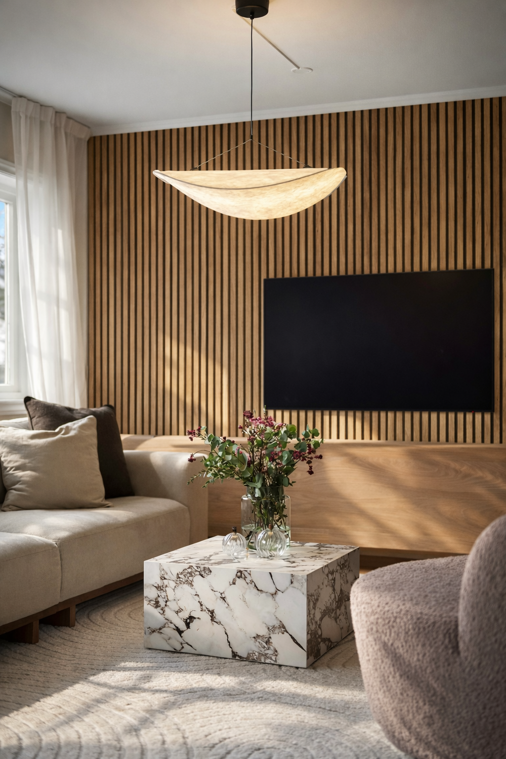 60x275 CM Akustik Duvar Paneli Teak – Dekoryap